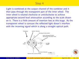 A variable mechanical optical attenuator | PDF | Computer Peripherals | Computing