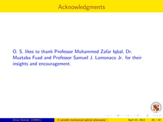 A variable mechanical optical attenuator | PDF | Computer Peripherals | Computing