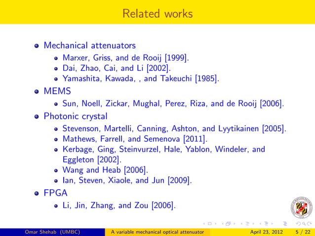 A variable mechanical optical attenuator | PDF