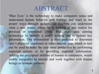 BLUE EYES TECHNOLOGY | PPTX