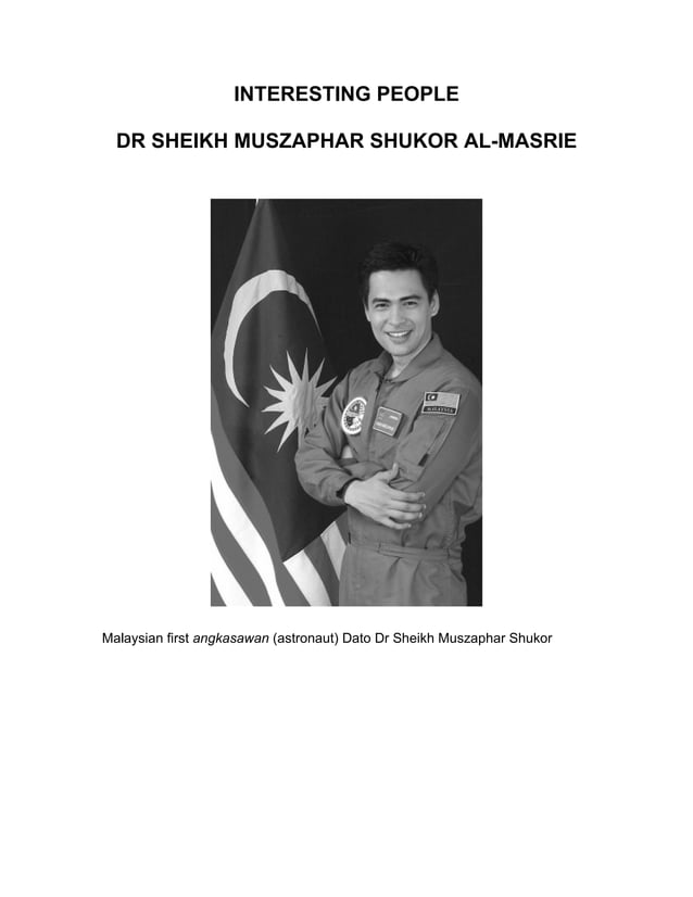 Sheikh muszaphar | DOC | Islam | Religion & Spirituality