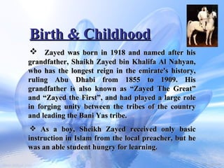 Sheikh Zayed | PPT