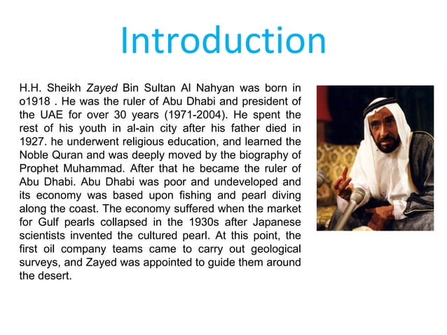 Sheikh Zayed))) | PPT