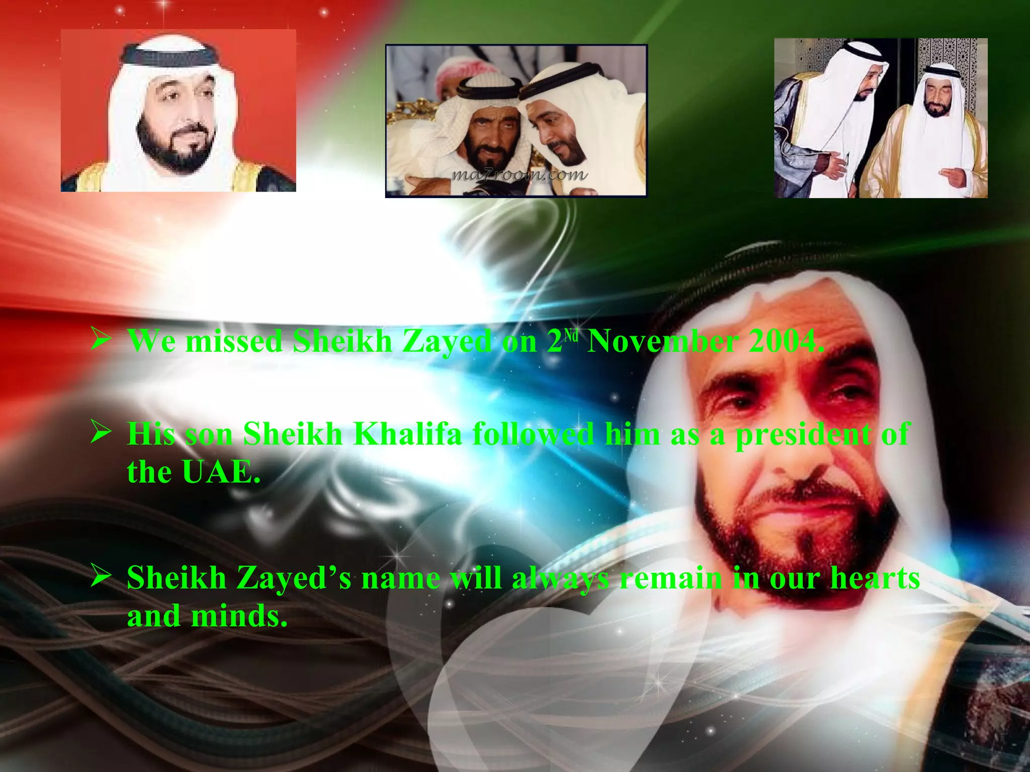 Sheikh Zayed by Zahra Khalil | PPT