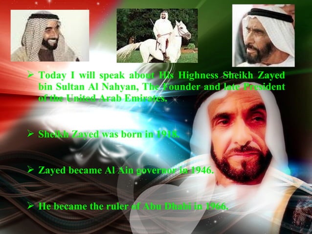 Sheikh Zayed by Zahra Khalil | PPT