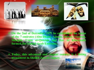 Sheikh Zayed by Zahra Khalil | PPT