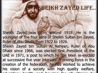 Sheikh Zayed Bin Sultan Al Nahyan | PPT