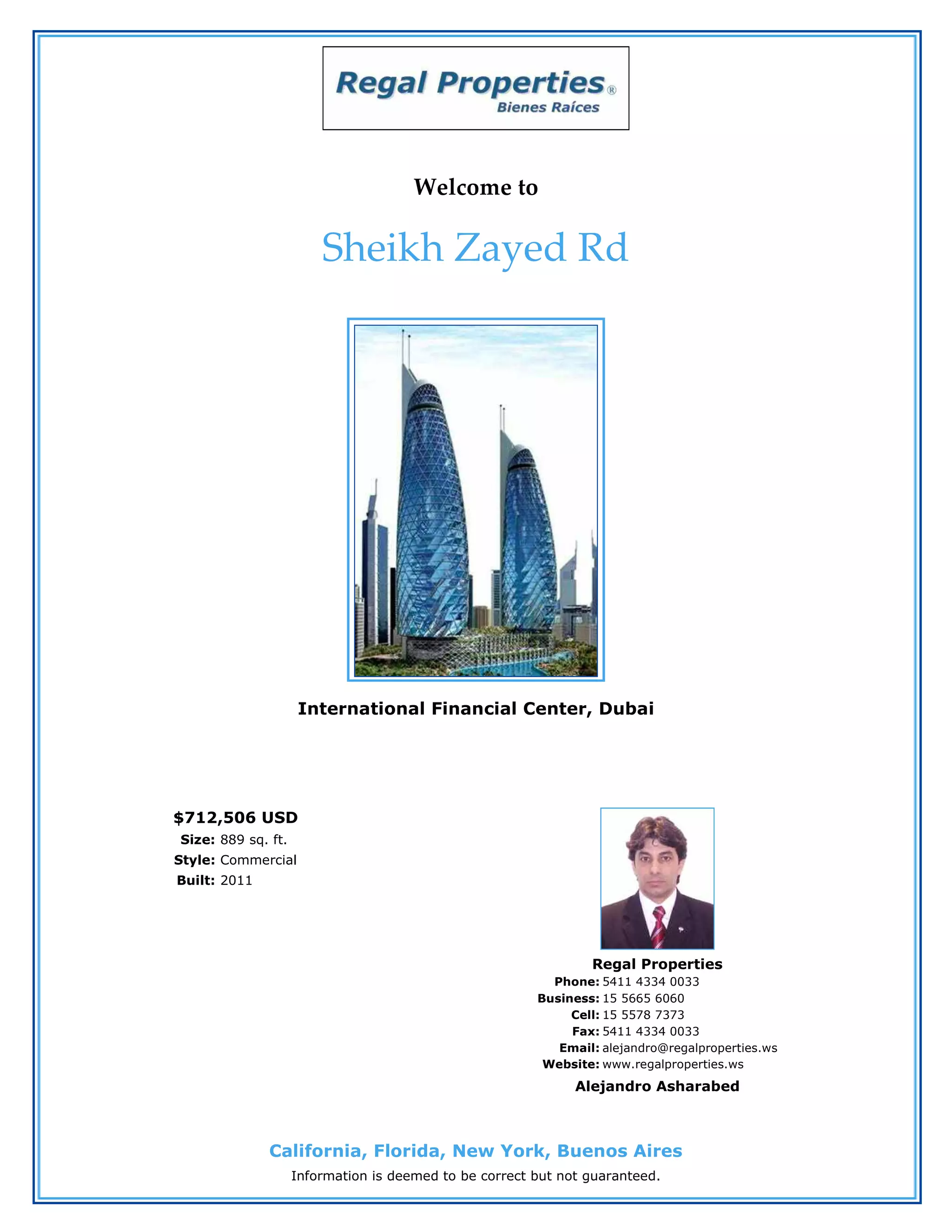Sheikh Zayed Rd - Dubai | PDF