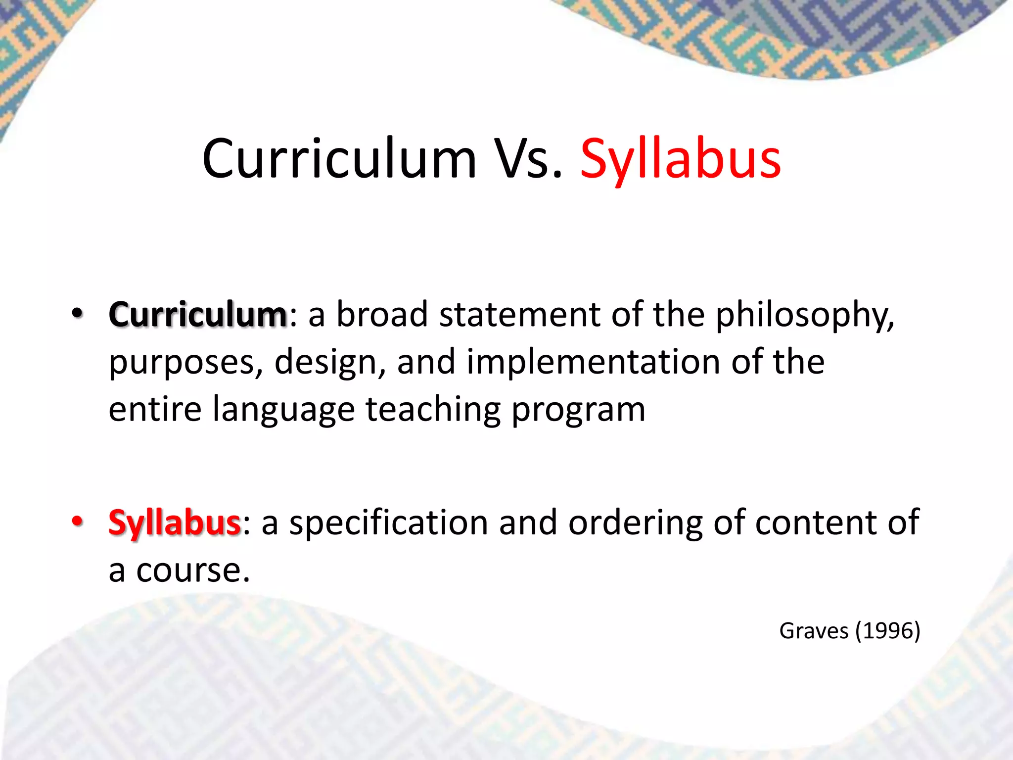 Sheila tamizrad types of syllabus | PPSX