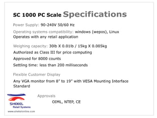 Shekel new innovative PC Scale | PPSX