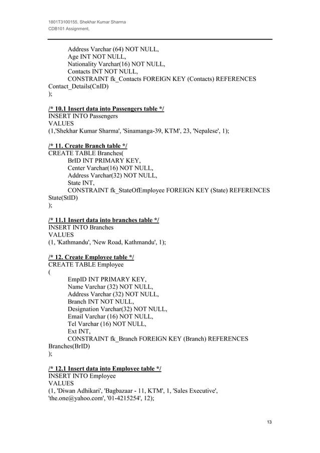Airlines Database Design Docx Databases Computer Software And