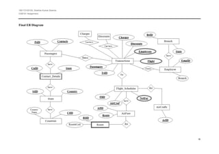 Airlines Database Design | DOCX