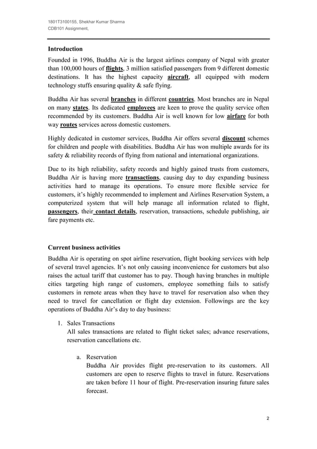 Airlines Database Design Docx Databases Computer Software And