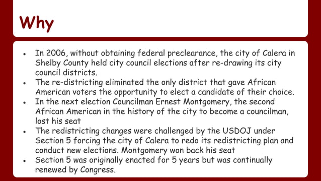 Shelby county vs. holder | PPT