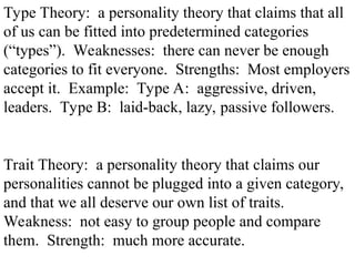 Sheldon and Eysenck: Type Theory, a personality theory | PPT
