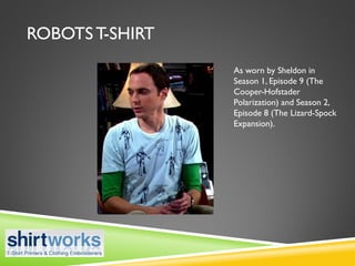 Sheldon cooper shirts | PPT
