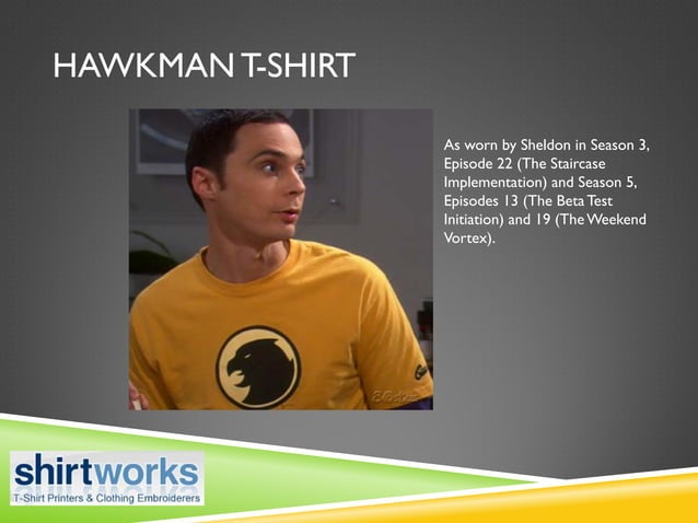 Sheldon cooper shirts | PPT