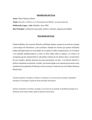 Sheldon Wolin y Noberto Bobbio | DOCX