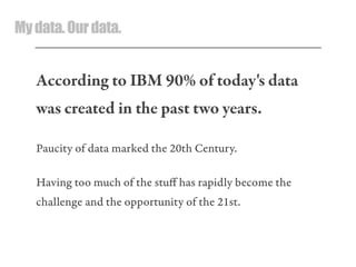 My data. Our data. | PDF