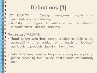 Shelf life and date marking requirements for packaged food | PPTX