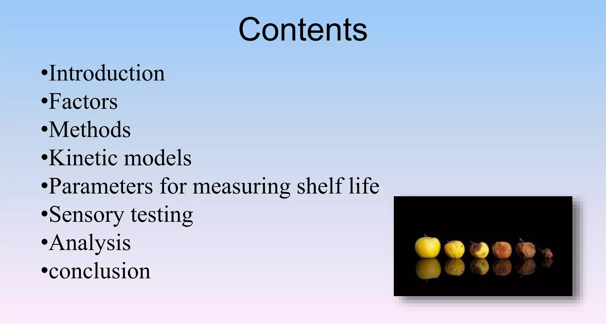 Factors affecting Shelflife of food | PPTX