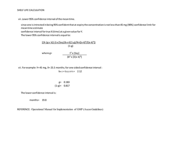 Shelf life calculation of drugs | DOCX | Pharmaceutical Drugs | Medical ...