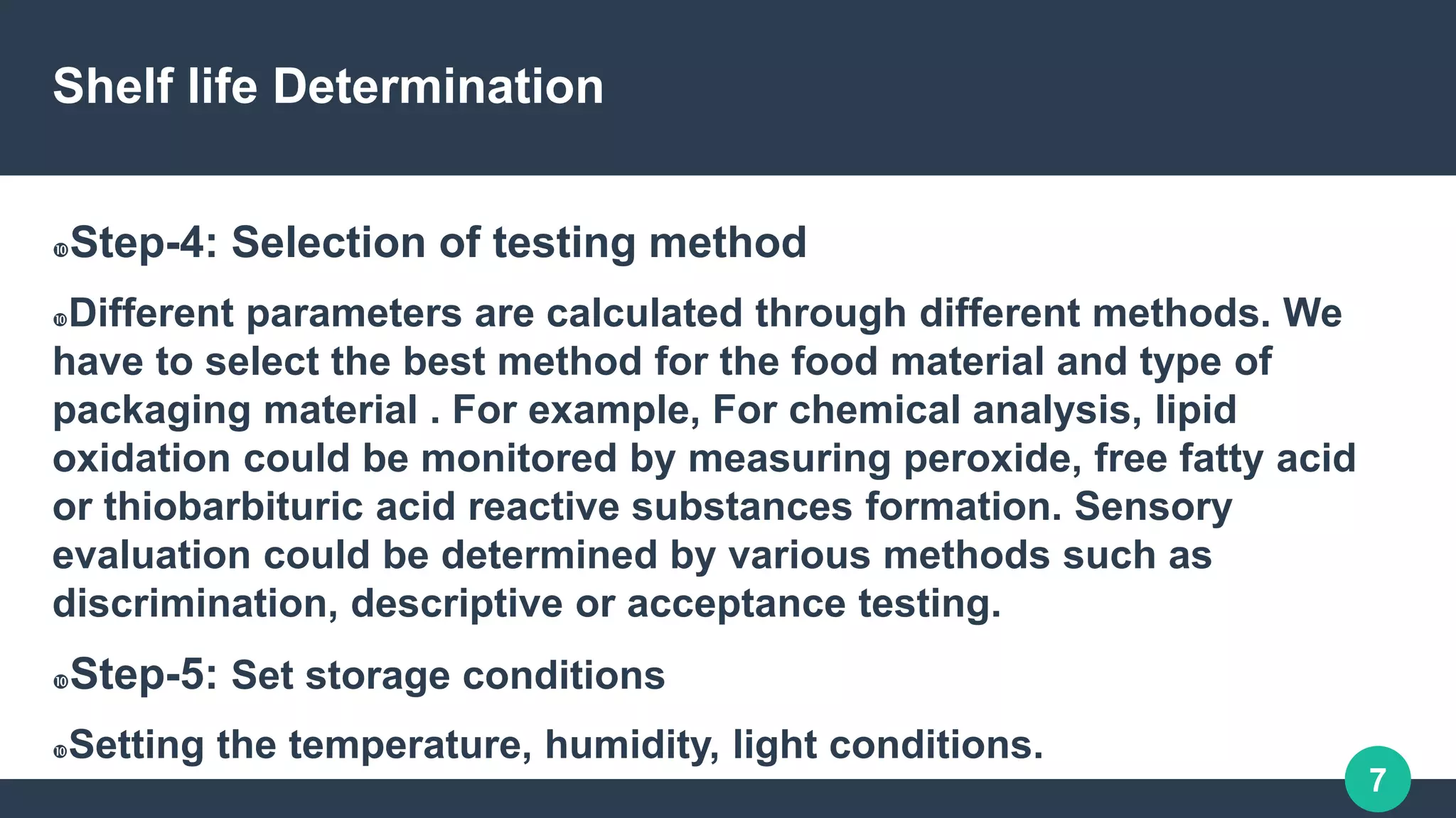 Shelf life determination | PPT