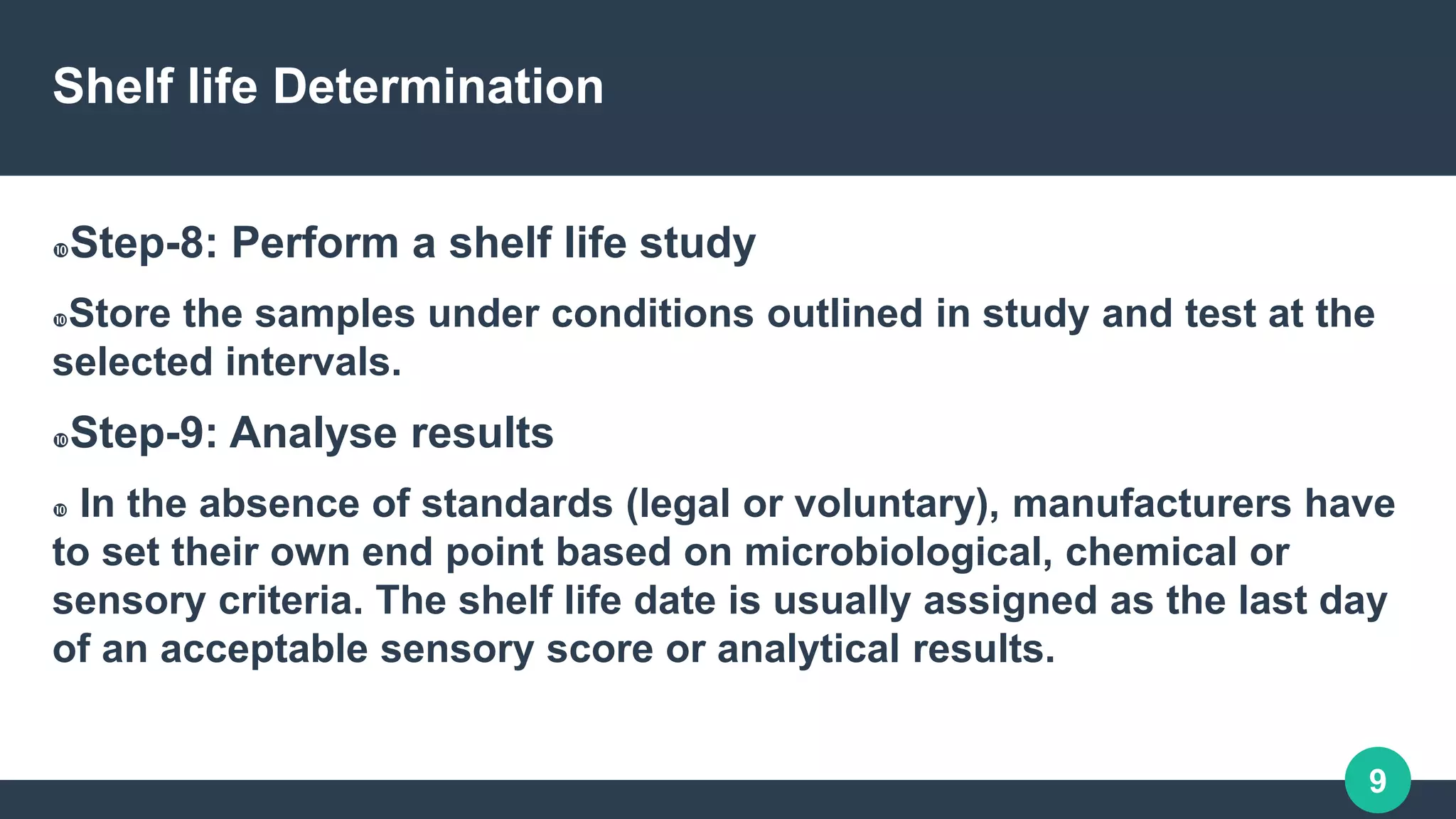 Shelf life determination | PPT