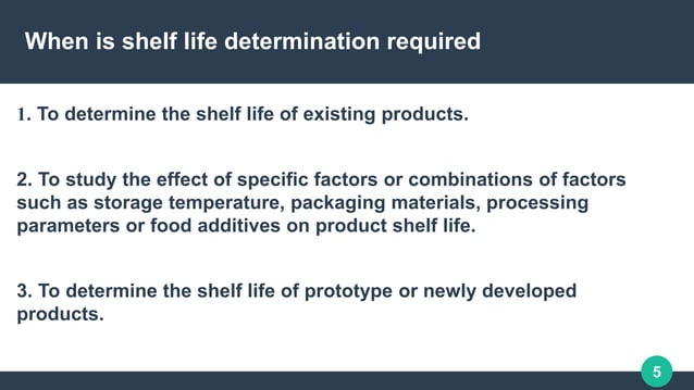 Shelf life determination | PPT