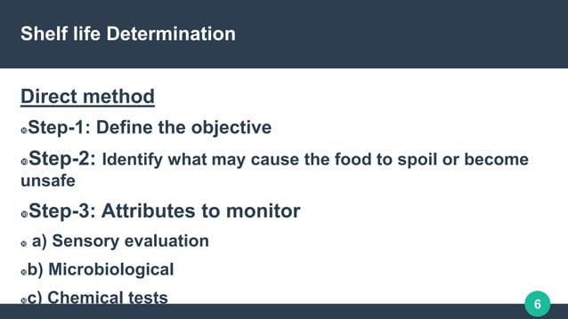 Shelf life determination | PPT