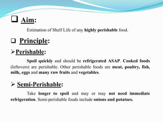 Shelf Life of Highly Perishable Food SlideShare | PPTX