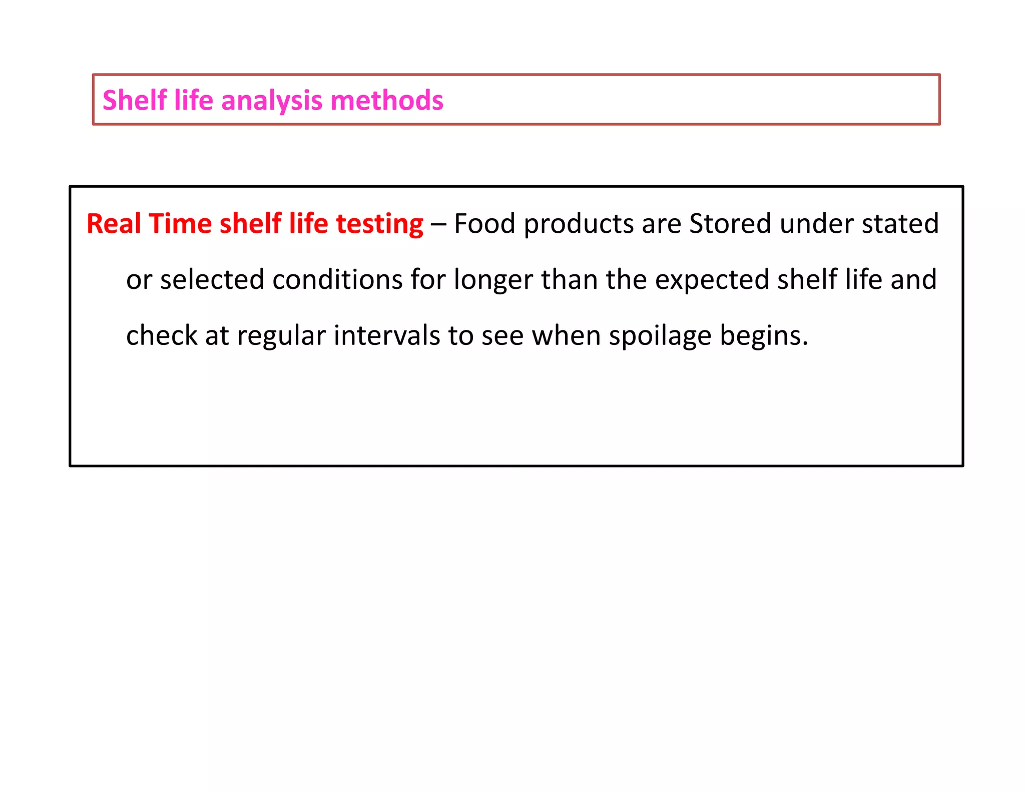 Shelf life of food | PDF