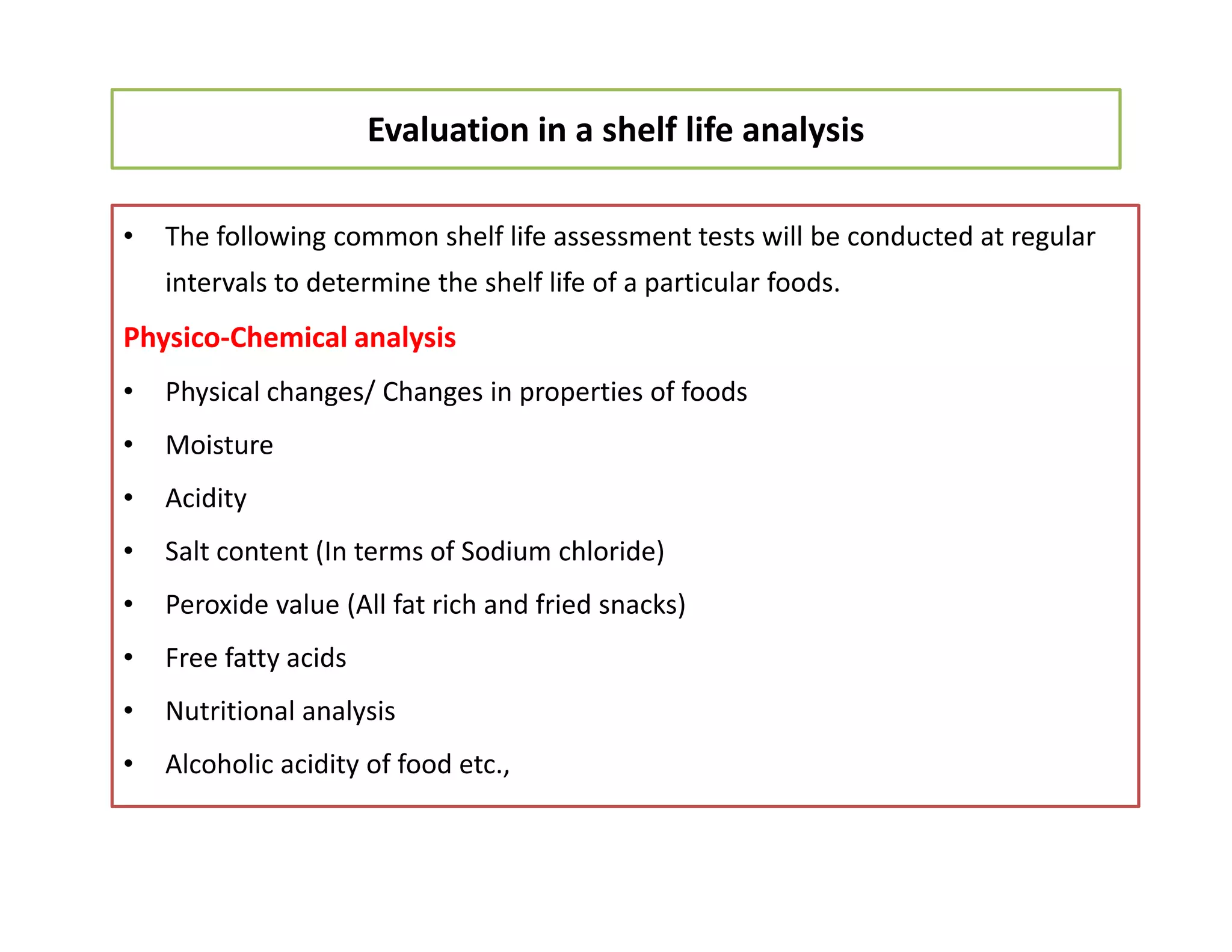 Shelf life of food | PDF