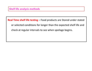 Shelf life of food | PDF