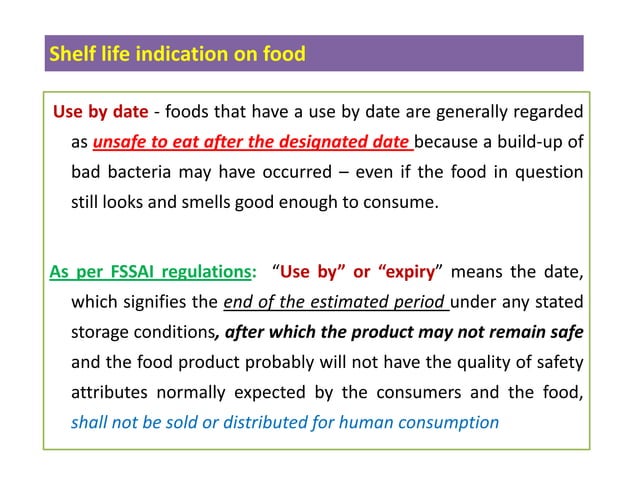 Shelf life of food | PDF | Healthy Cooking and Eating | Food & Drink
