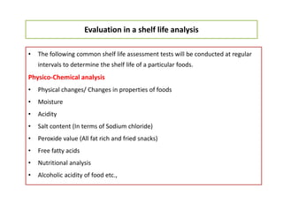 Shelf life of food | PDF