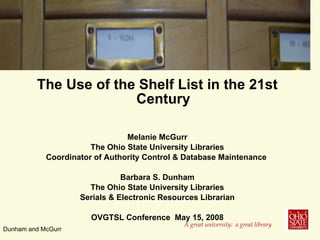 Shelflist ppt | PPT
