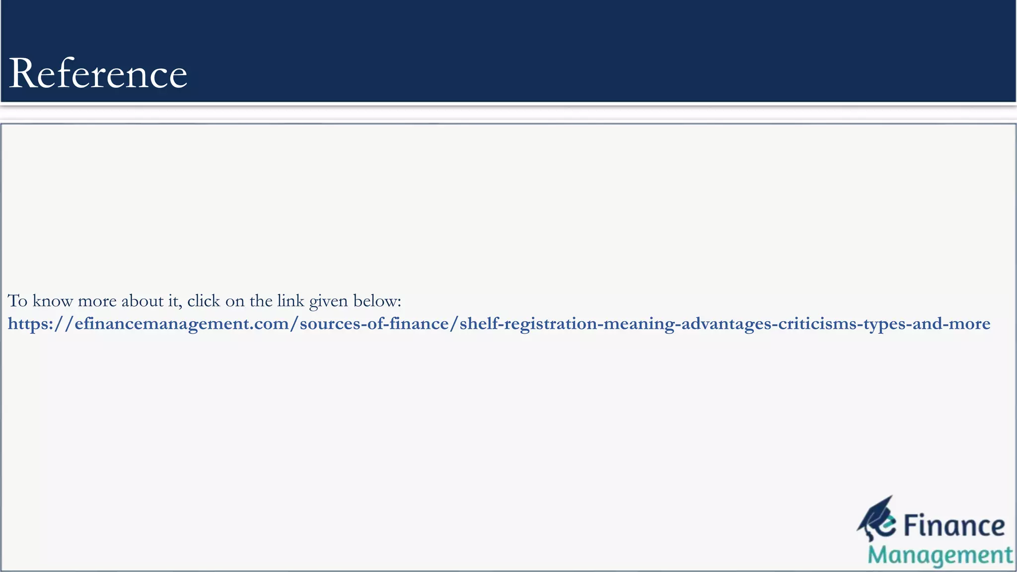 Shelf Registration | PPTX