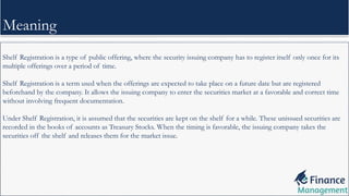 Shelf Registration | PPTX