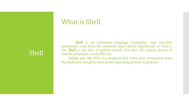 Shell & Shell Script | PPT