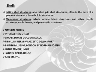 Natural Shell Structures