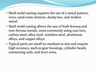 Shell molding process | PPTX