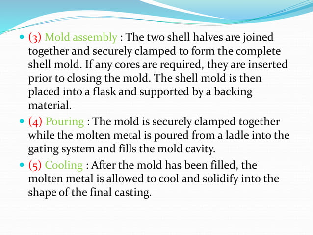 Shell molding process | PPTX