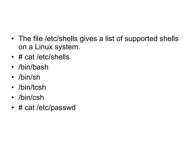 Shell Basics | PPT | Operating Systems | Computer Software and Applications