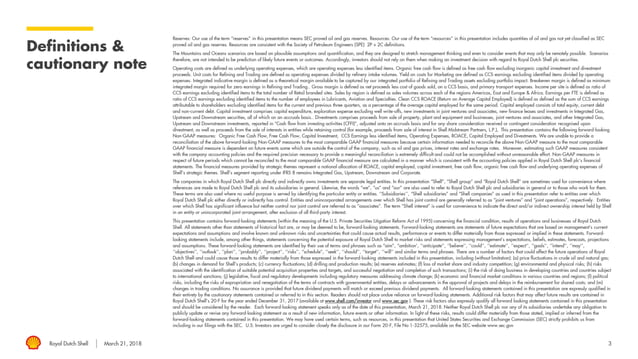 Royal Dutch Shell plc Downstream Open House webcast | PPT