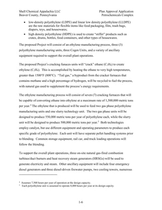Shell Air Quality Plan Approval application for PA Ethane Cracker Plant ...