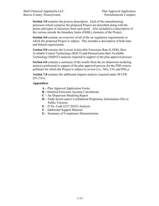 Shell Air Quality Plan Approval application for PA Ethane Cracker Plant ...