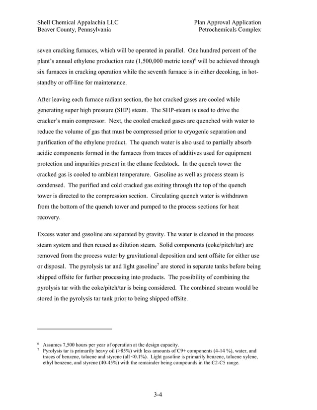 Shell Air Quality Plan Approval application for PA Ethane Cracker Plant ...