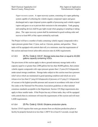 Shell Air Quality Plan Approval application for PA Ethane Cracker Plant ...