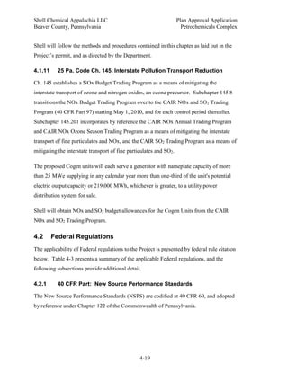Shell Air Quality Plan Approval application for PA Ethane Cracker Plant ...
